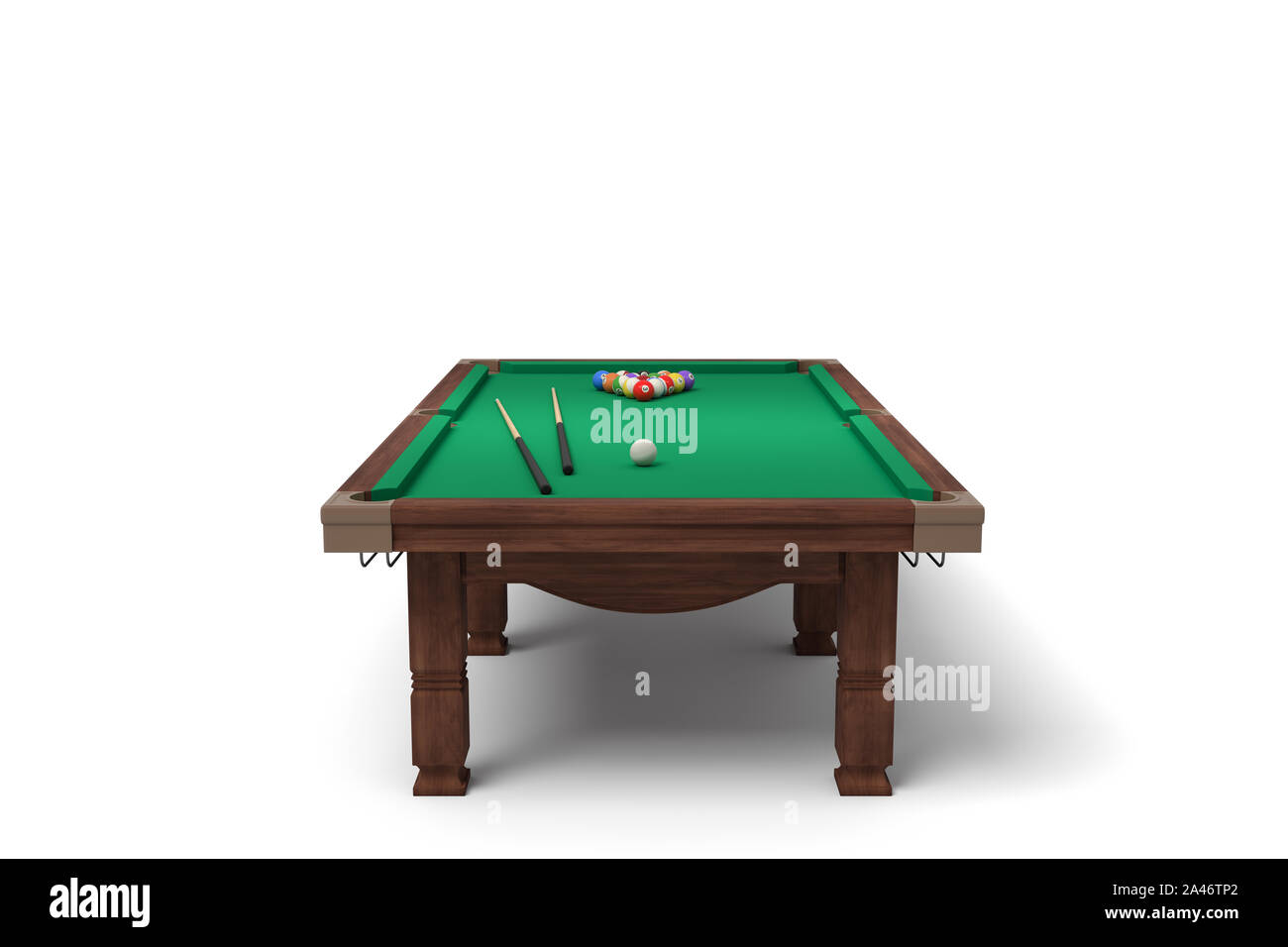 Empty pool table Cut Out Stock Images & Pictures - Alamy