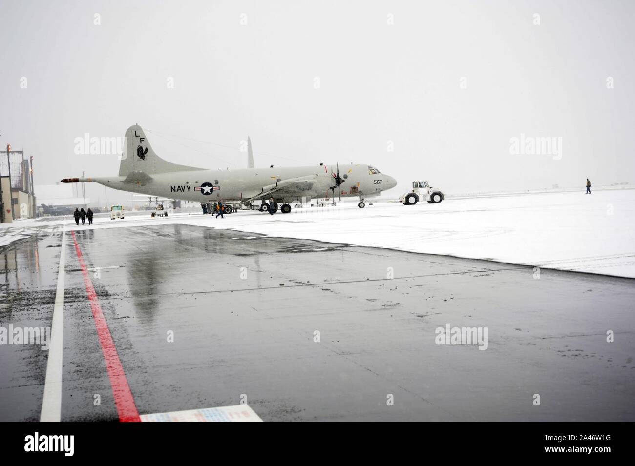 Flightline activity on board Naval Air Facility Misawa Stock Photo - Alamy