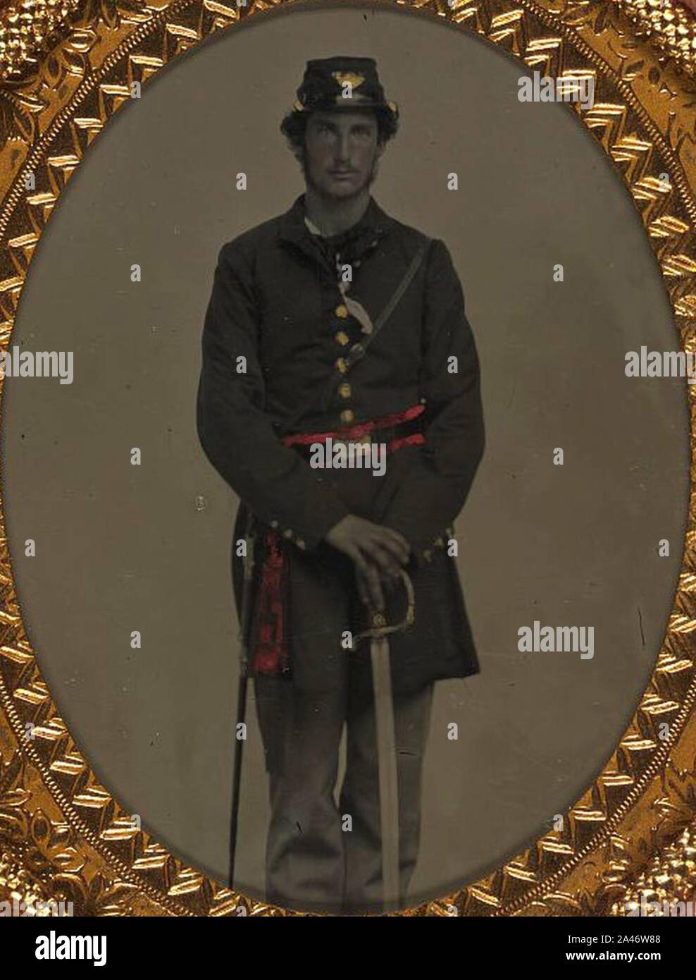 First Lieutenant Jacob A. Field of Company K, 12th Maine Stock Photo ...