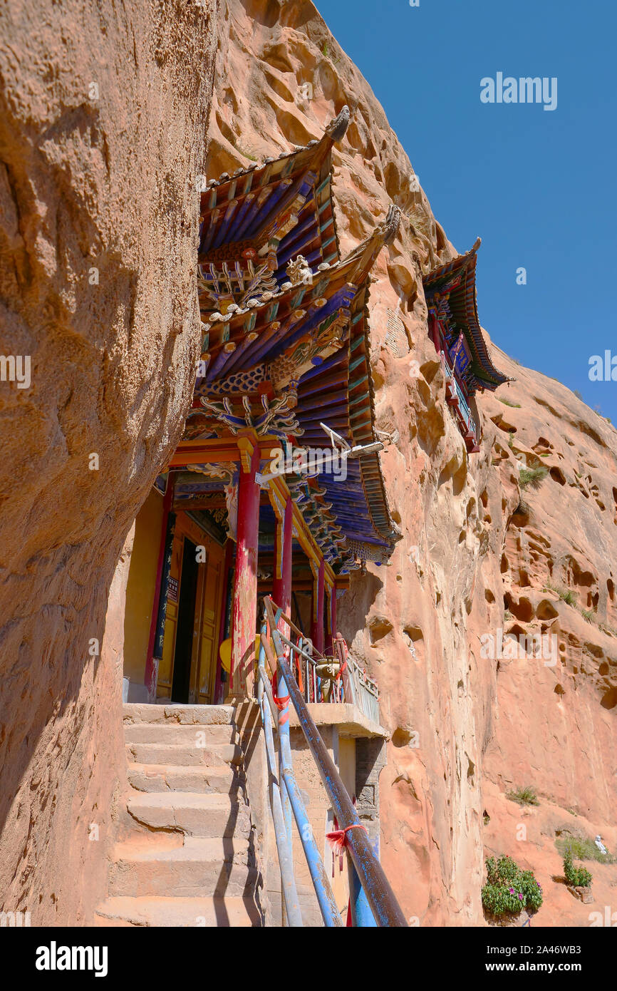 Beautiful landscape view of Thousand Buddha Caves in Mati Temple ...