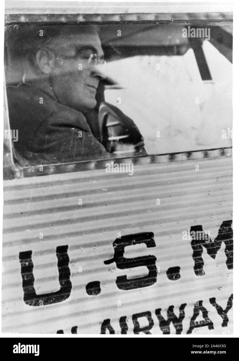 FDR flying to 1932 DNC Stock Photo - Alamy