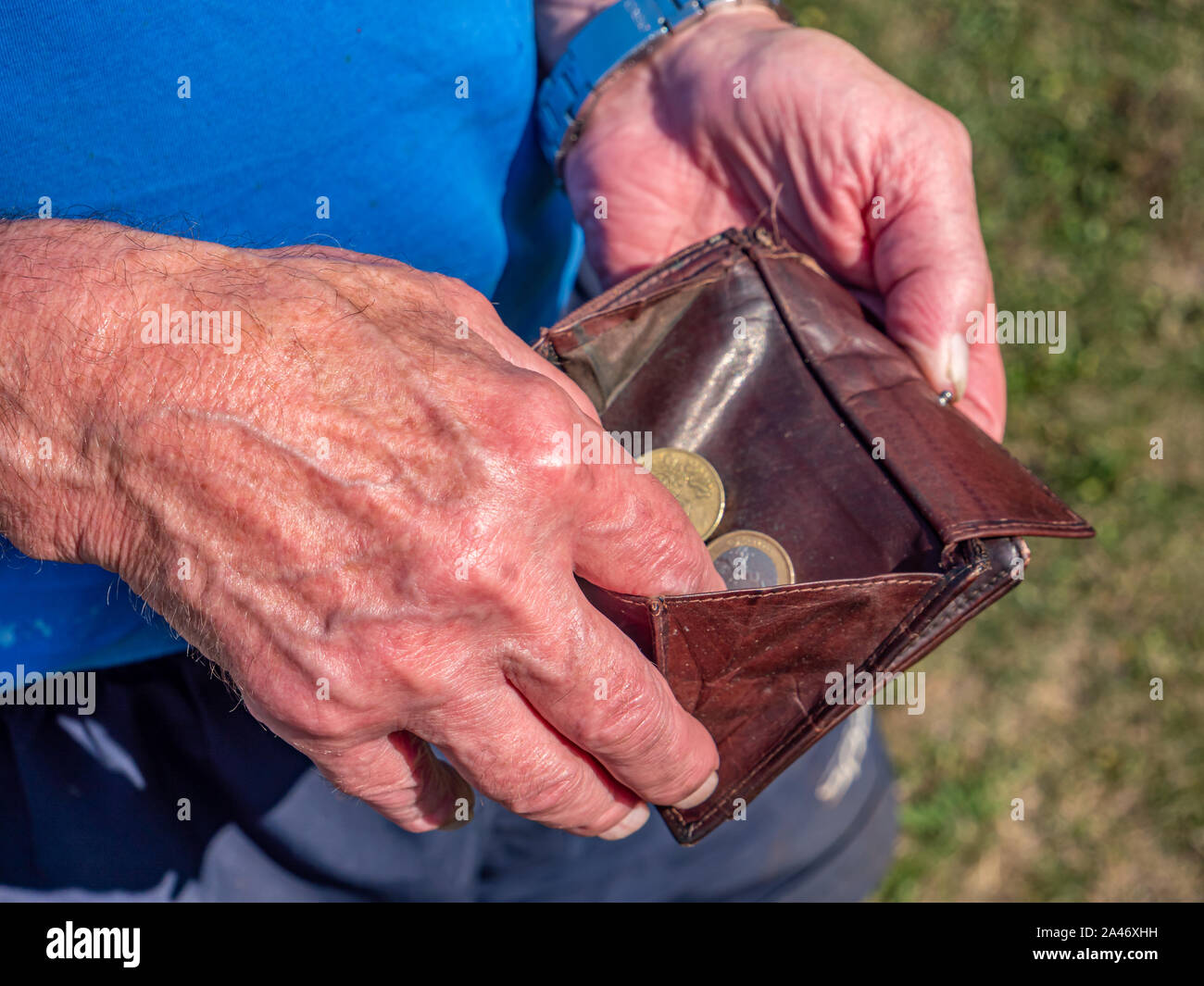 Old age poverty in Germany Stock Photo - Alamy