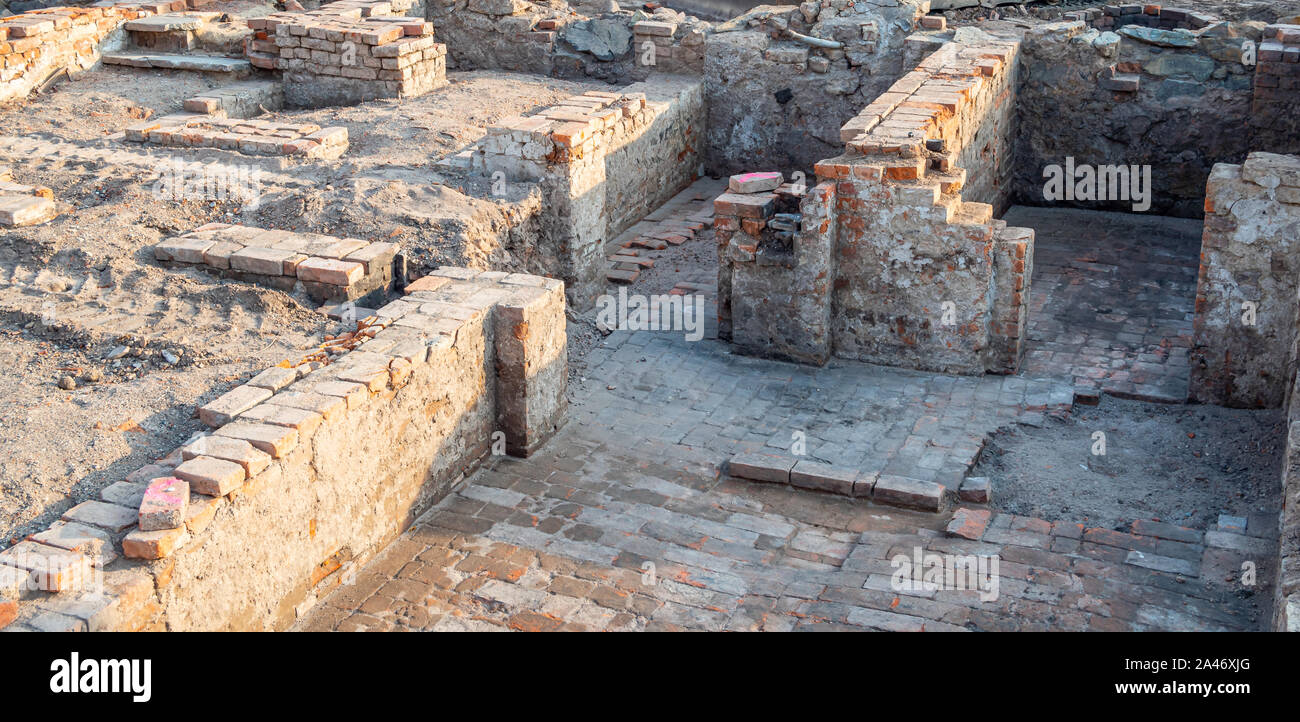 Panorama old archaeological site of the past Stock Photo - Alamy