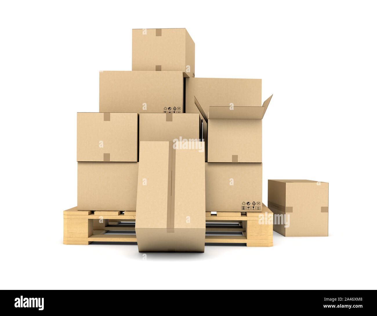 Loading carton Cut Out Stock Images & Pictures - Alamy