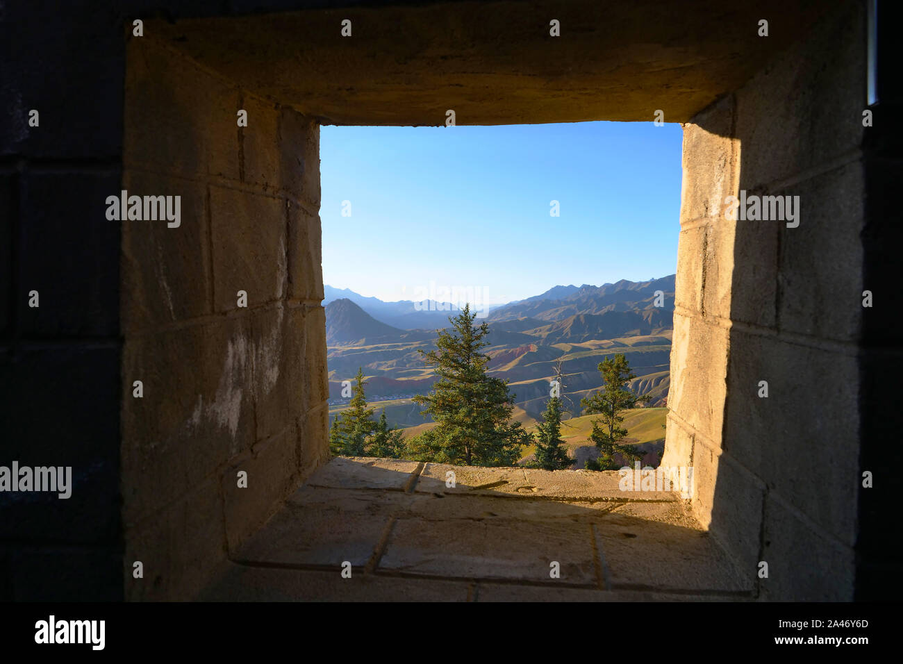 Beautiful nature landscape veiw of The Qilian Mountain Scenic Area ...
