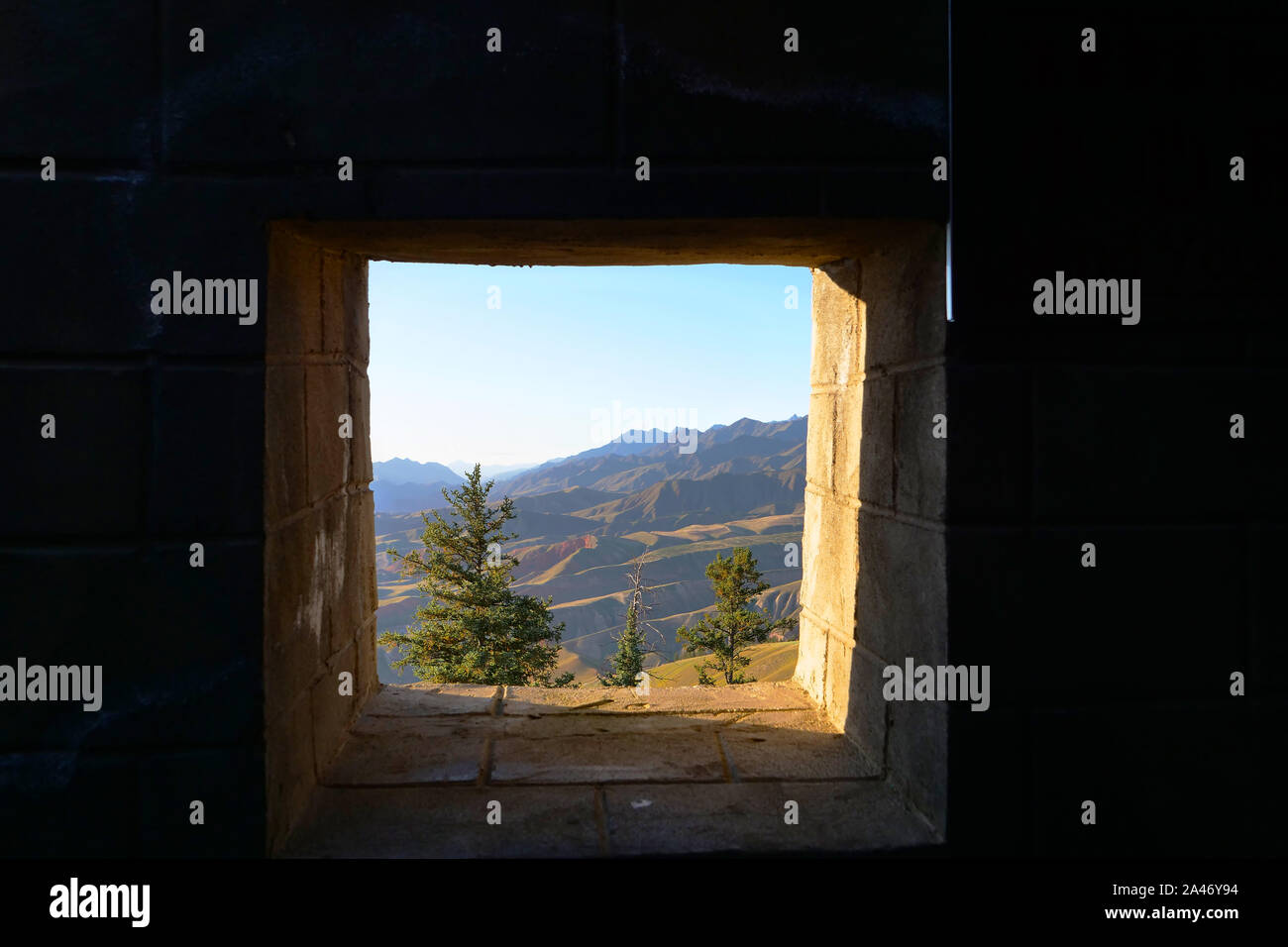 Beautiful nature landscape veiw of The Qilian Mountain Scenic Area ...