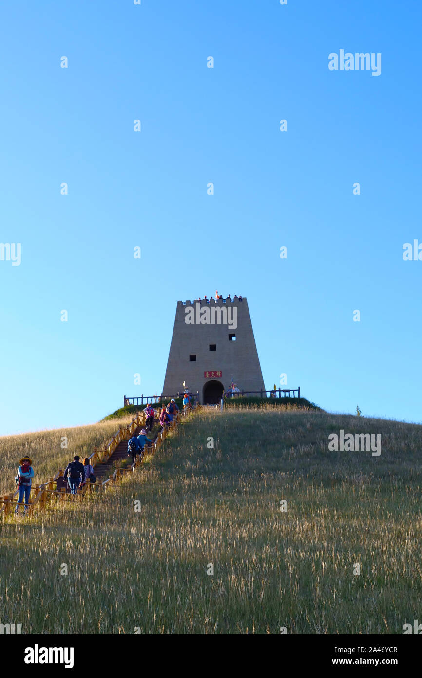 Beautiful nature landscape veiw of The Qilian Mountain Scenic Area ...
