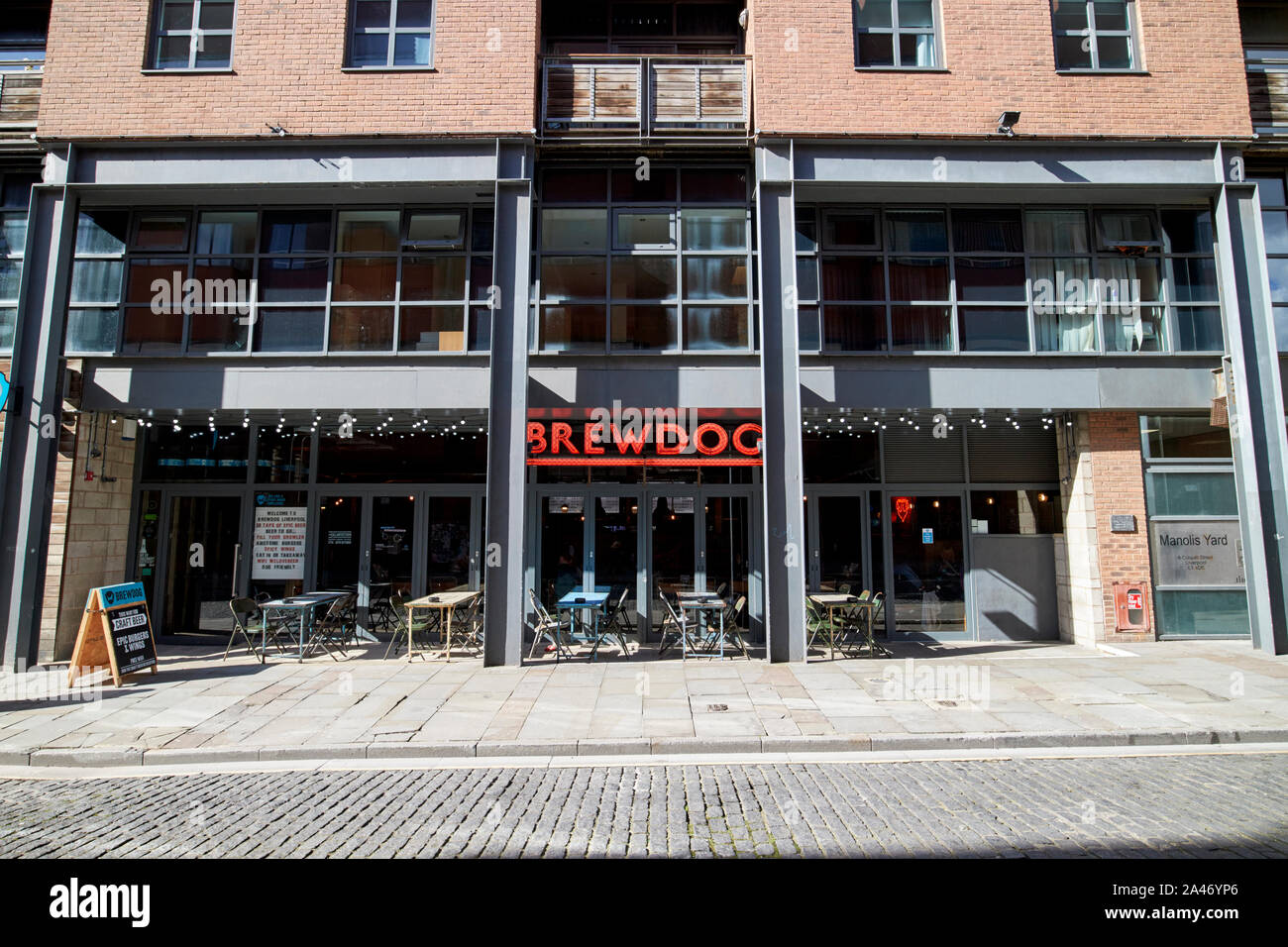 brewdog pub in the ropeworks Liverpool England UK Stock Photo - Alamy