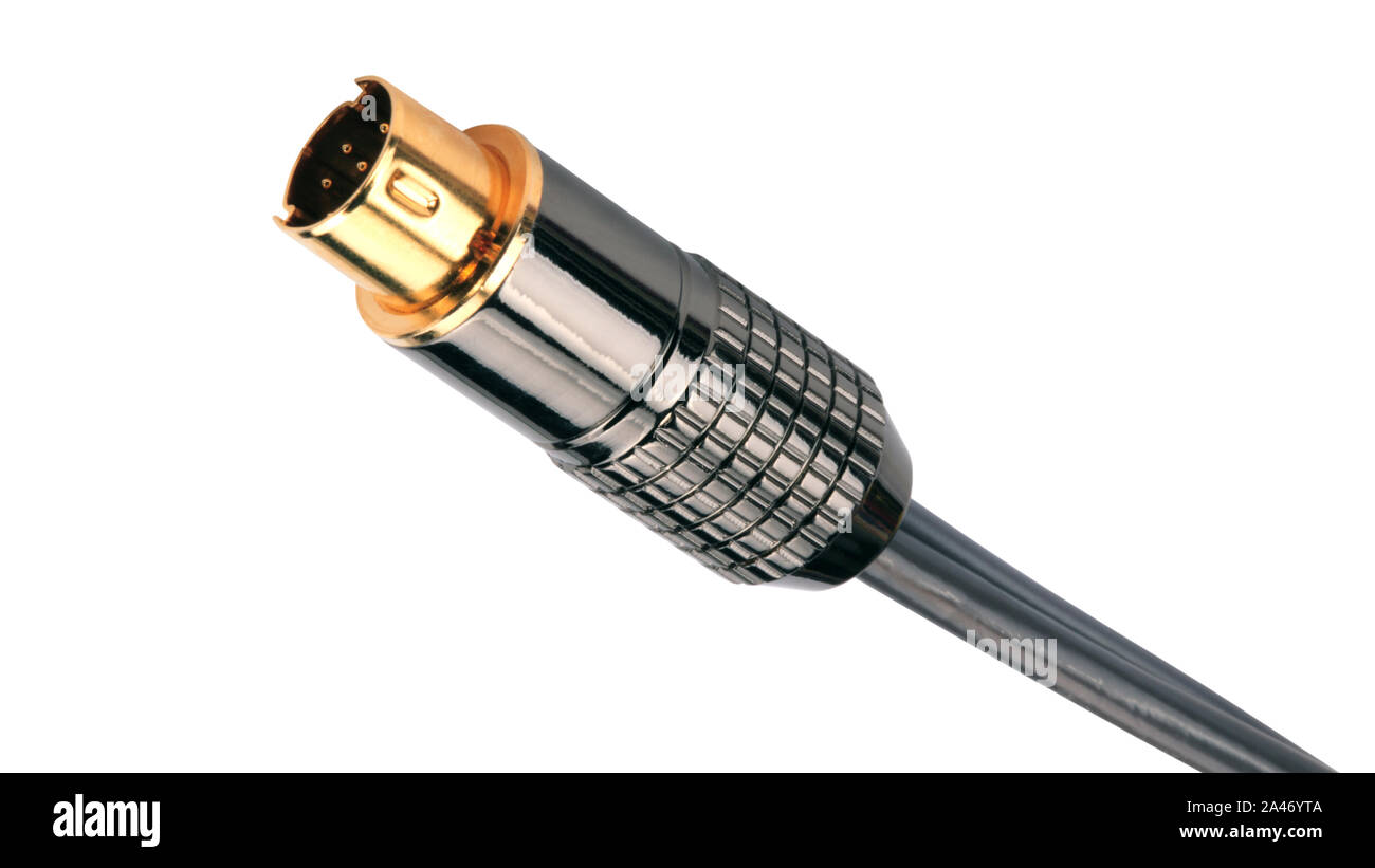 Male Plug Connector Isolated Stock Photo - Alamy