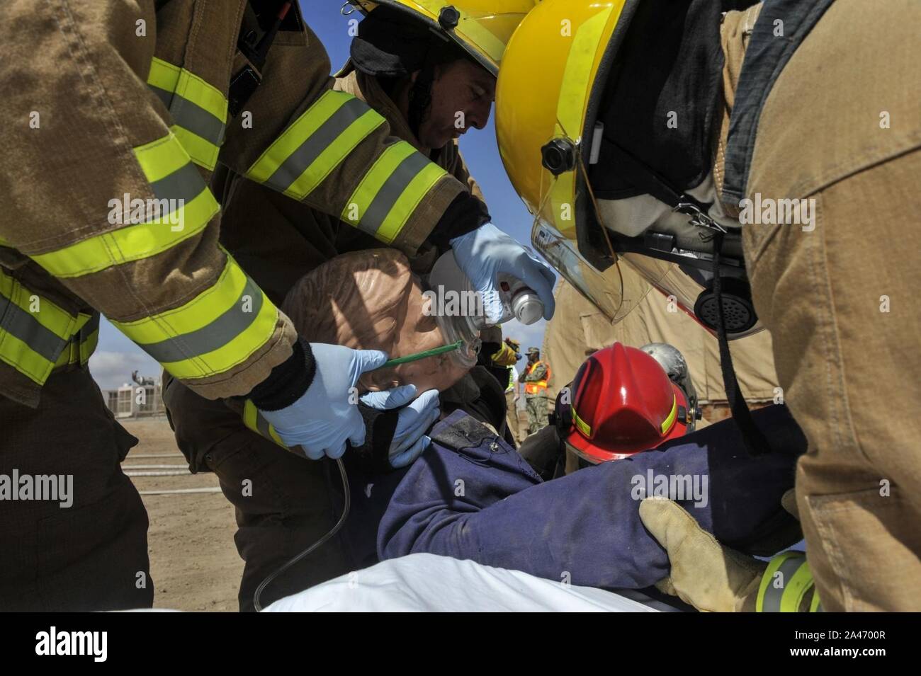 Fire rescue trainin Stock Photo - Alamy