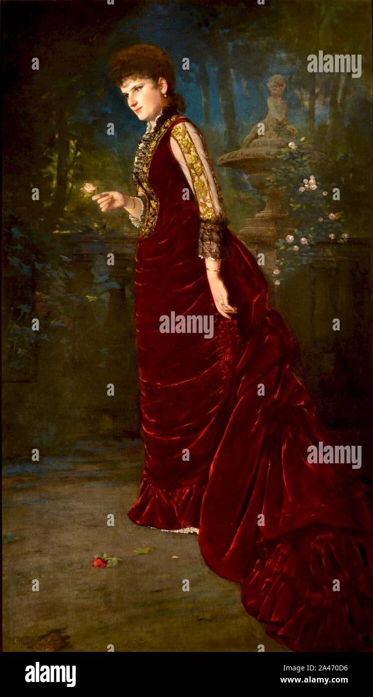 Fedor Encke - Portrait of Jeannie Netter Stock Photo - Alamy