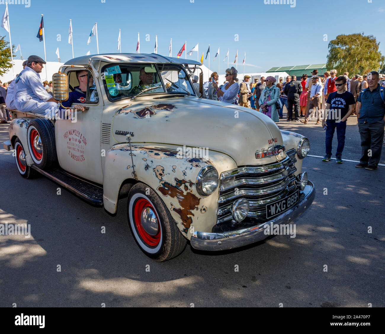 1953 Chevrolet 5-window Pick-up belonging to Fred Walmsley Motorcycles ...