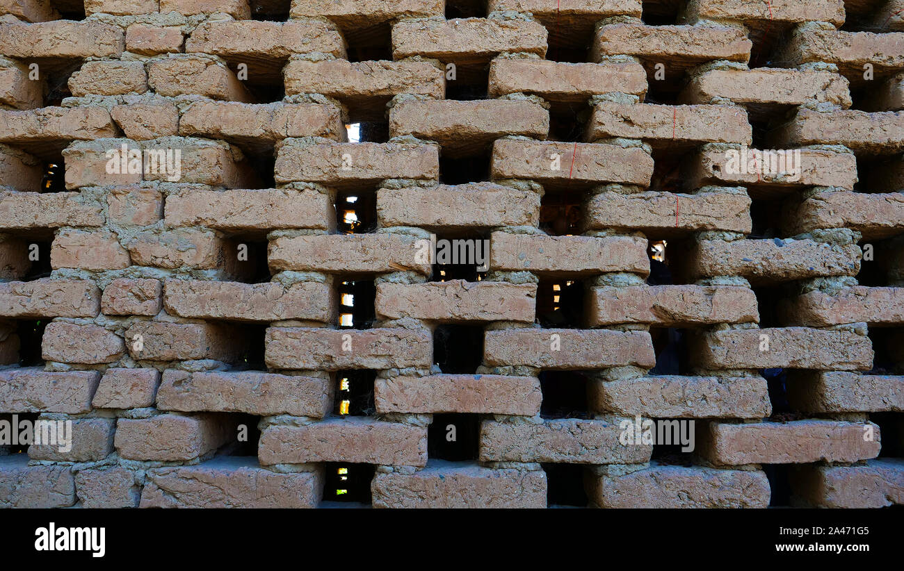Ancient traditional grape air dried house architecture in Turpan Karez ...