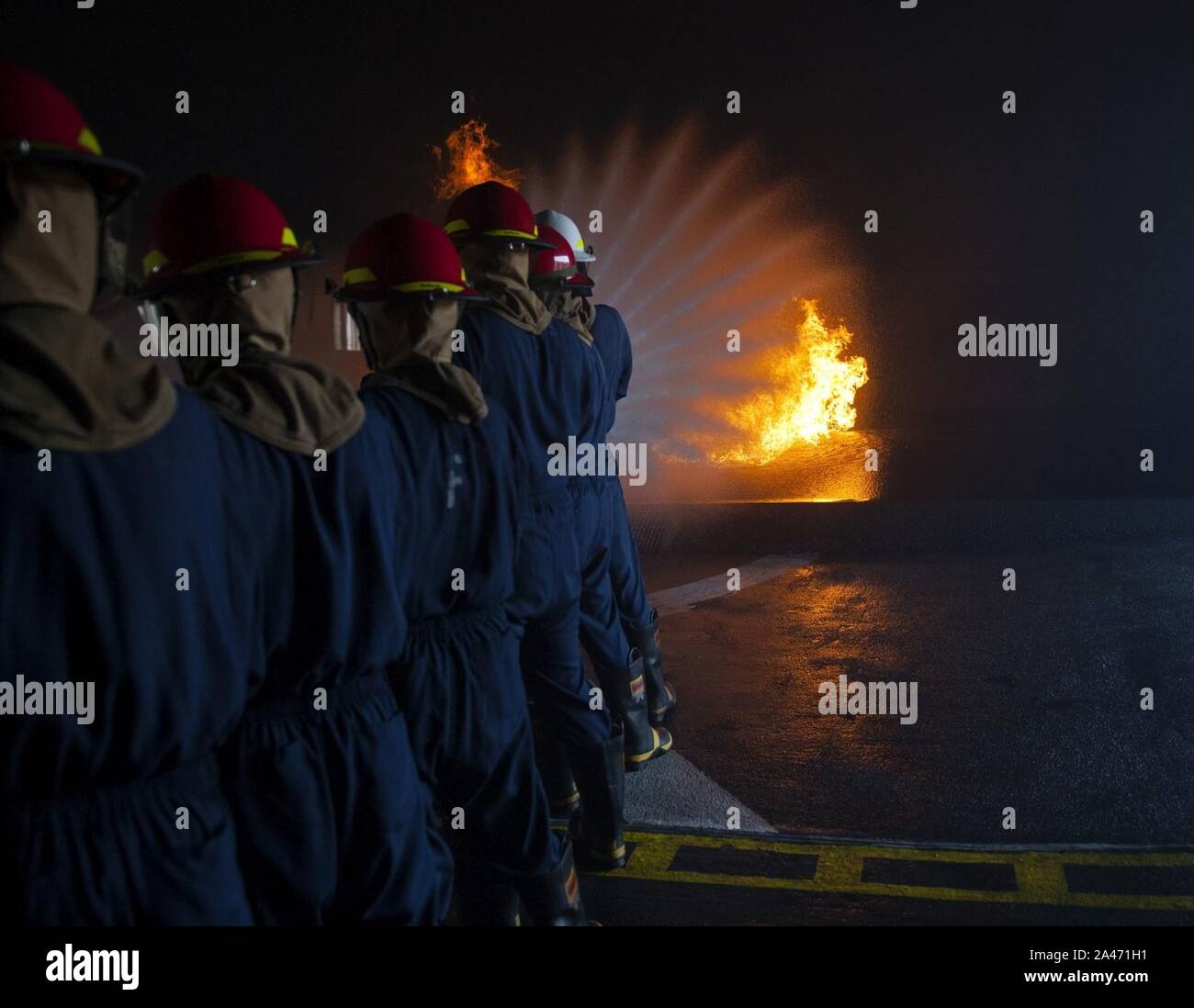 Firefighting evolution at Joint Base Pear Stock Photo - Alamy