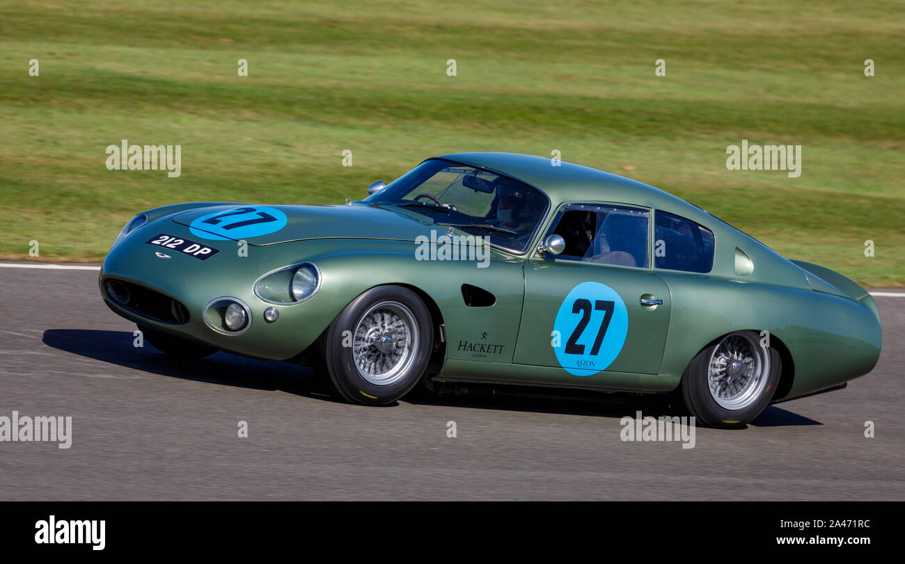 1962 Aston Martin Project 212 with driver Simon Hadfield during the RAC ...