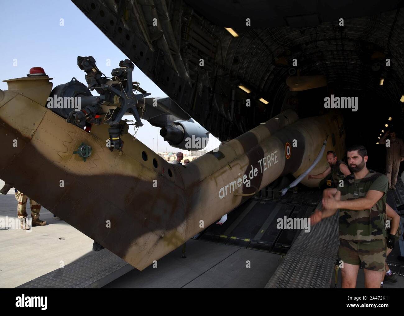 First time French Puma transport on US C Stock Photo - Alamy