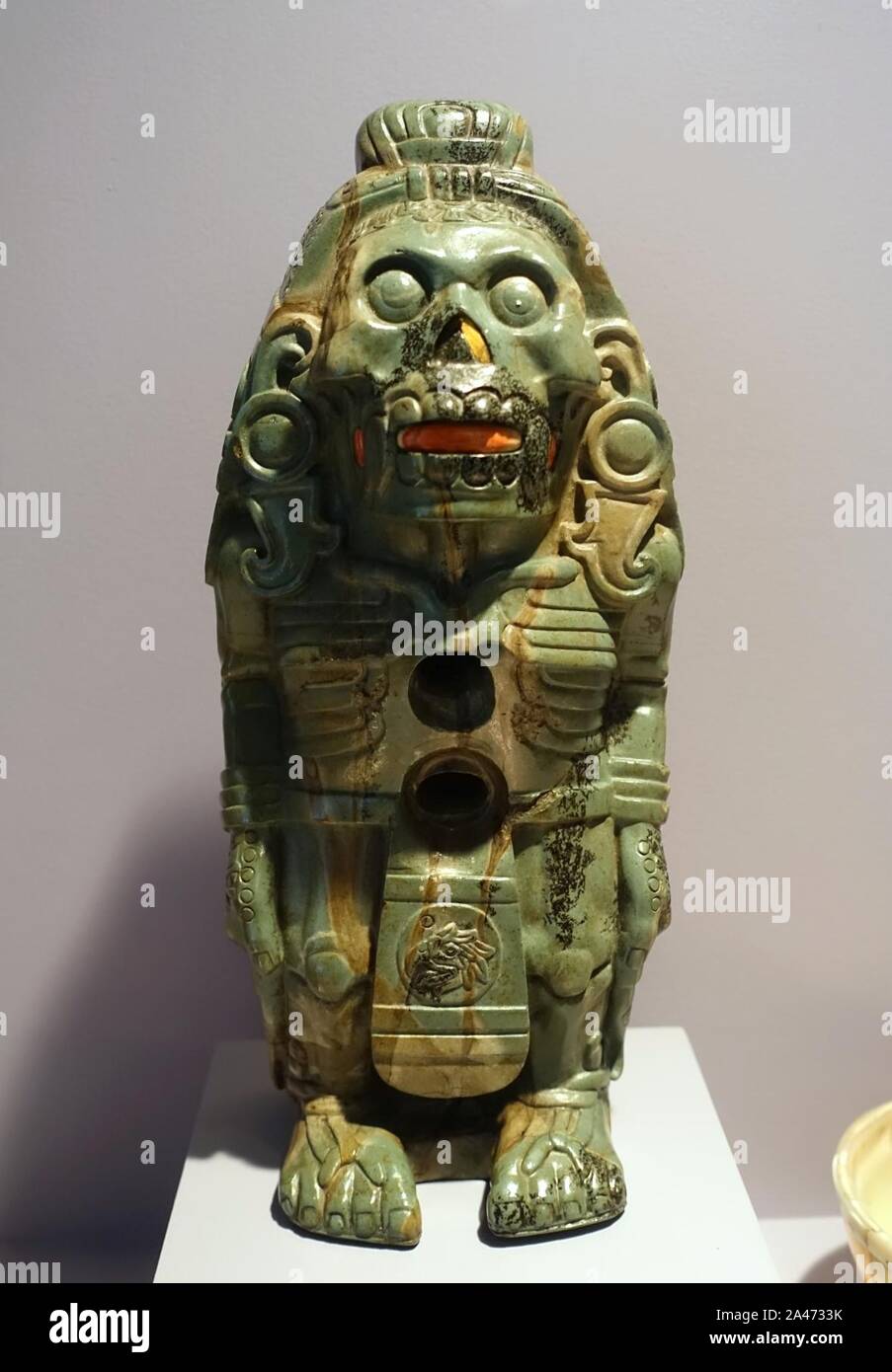 Figure with calendar markings, Aztec, Mexico, 1500 -1520 AD Stock Photo ...