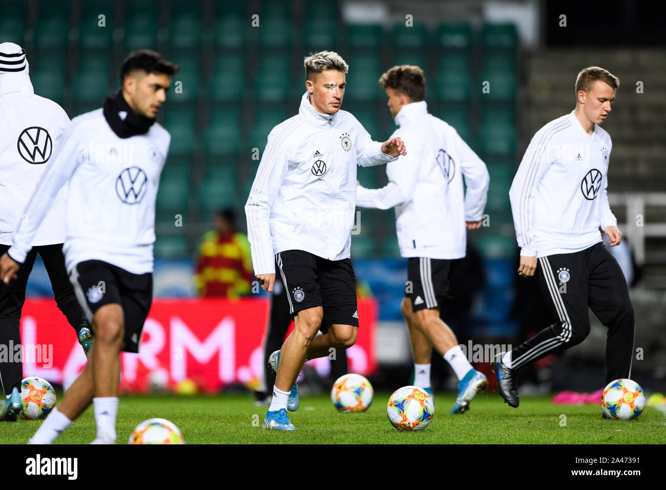 Tallinn, Estland. 12th Oct, 2019.left to right Nadiem Amiri (Germany ...