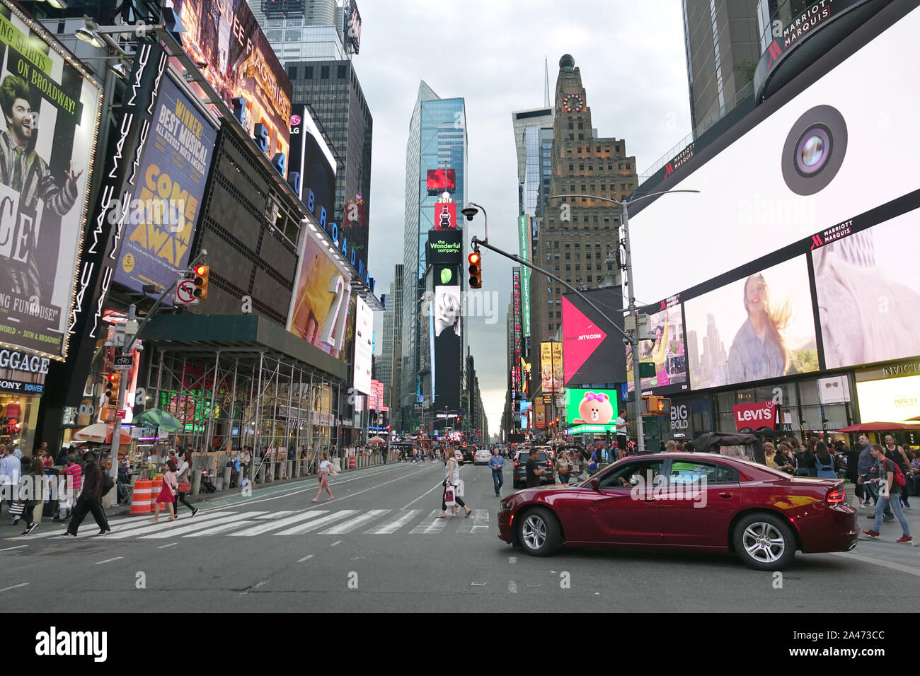 New York, USA. 09th Sep, 2019. Times Square in Manhattan. Credit ...