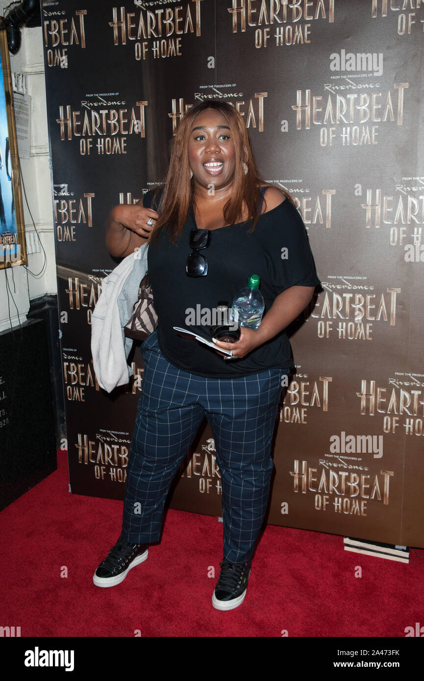 Seen arriving on the red carpet for Heartbeat of Home press night, at ...