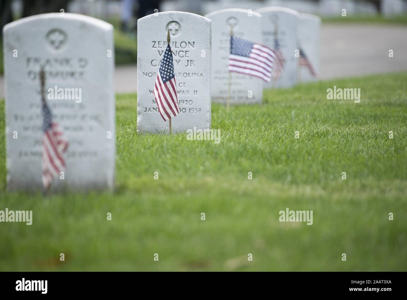Flags-In at Arlington National Cemetery Stock Photo - Alamy