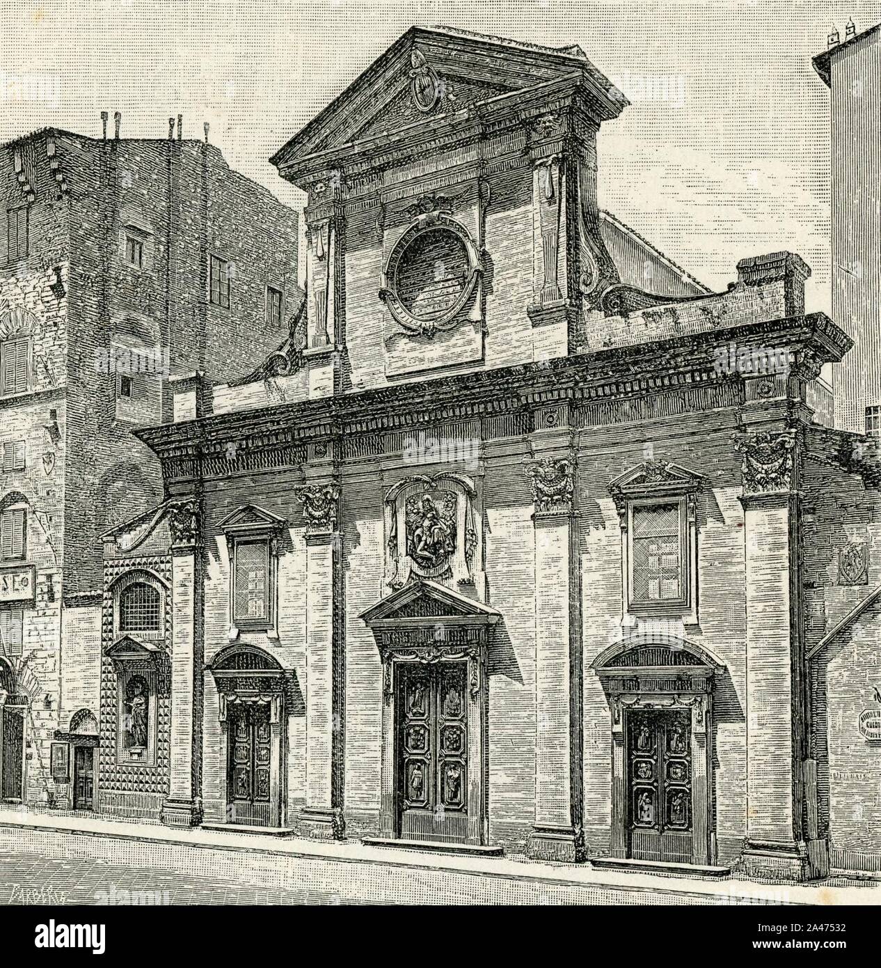 Firenze Chiesa di Santa Trinita Stock Photo - Alamy