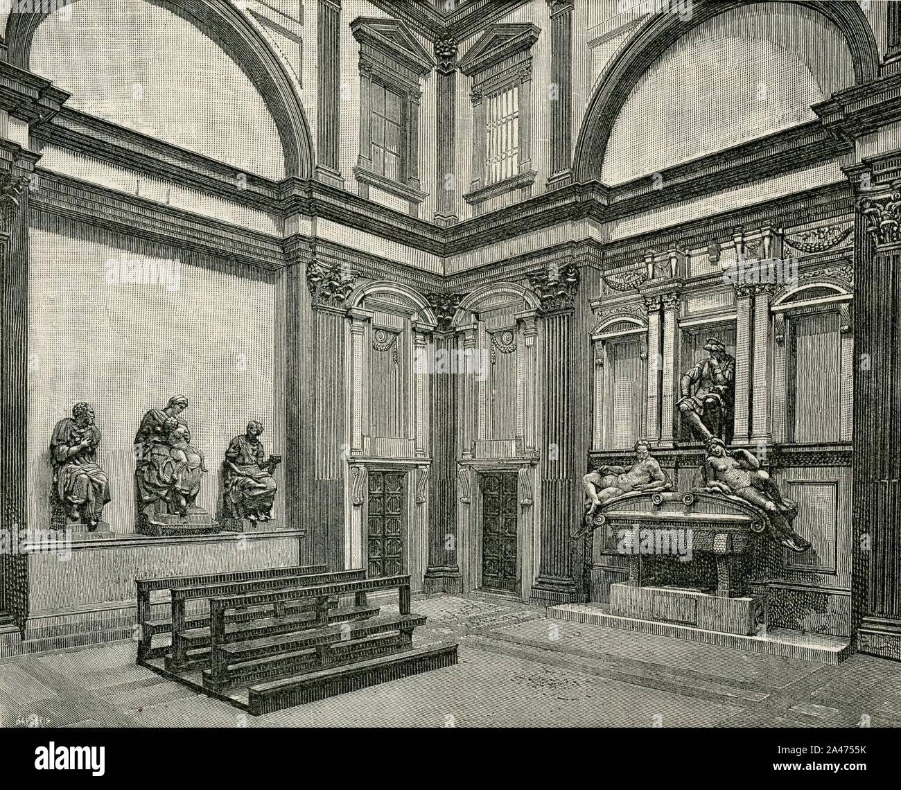 Firenze Sagrestia Nuova Stock Photo - Alamy