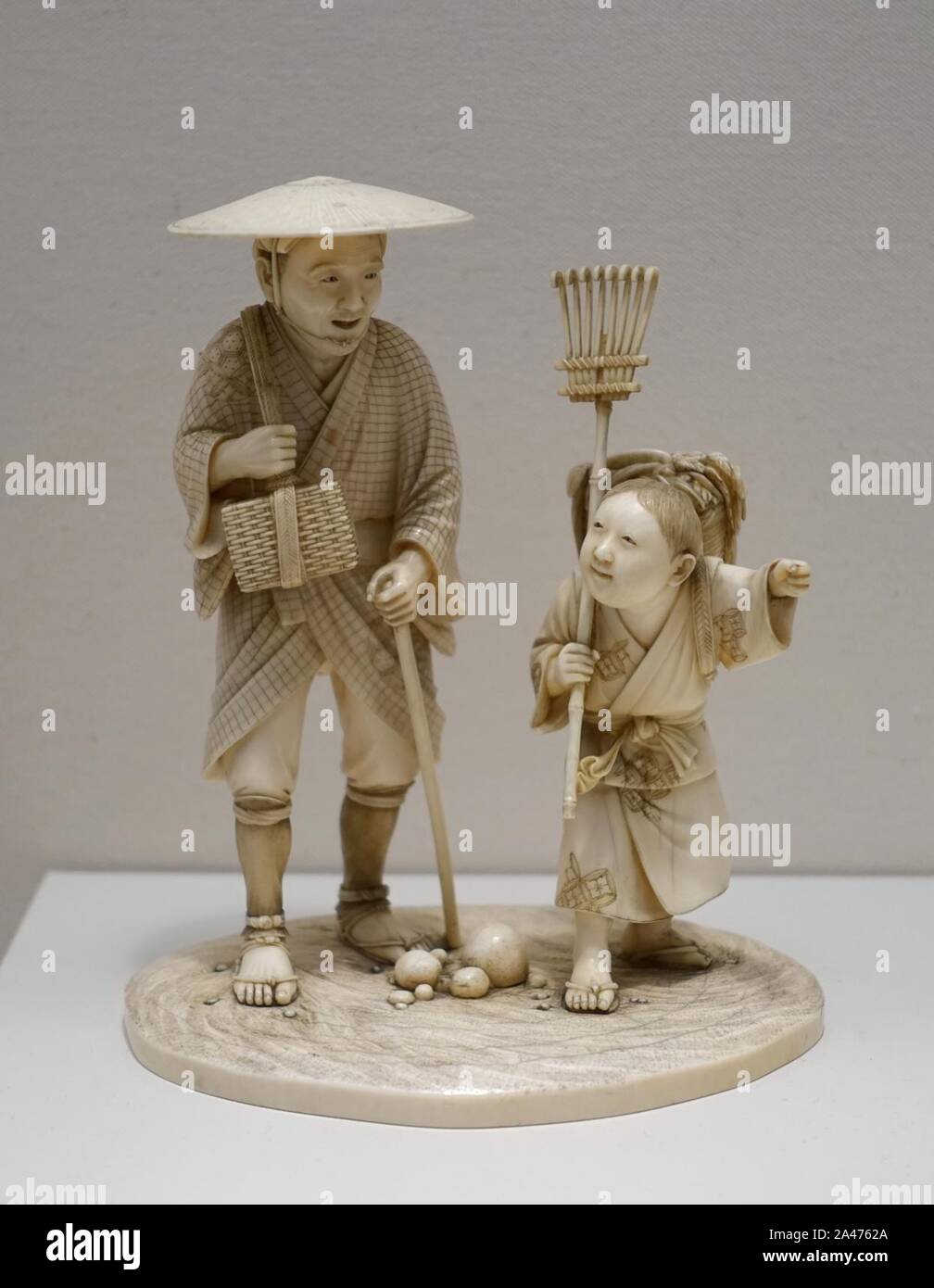 Figurines, Japan, Meiji period, late 1800s to early 1900s, ivory Stock ...