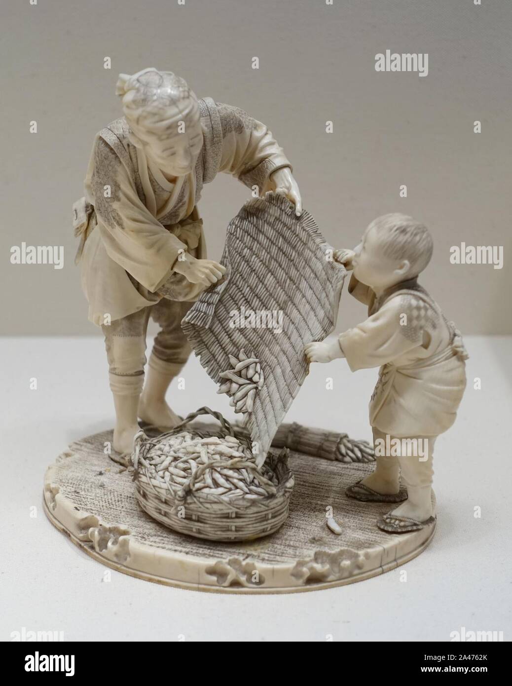 Figurines, Japan, Meiji period, late 1800s to early 1900s, ivory Stock ...