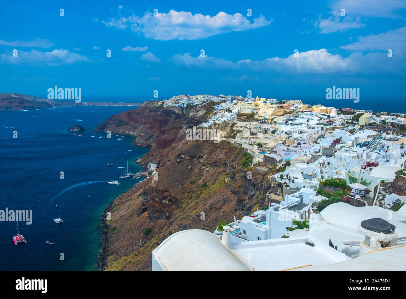 Santorini island. Cyclades islands, Greece Stock Photo - Alamy