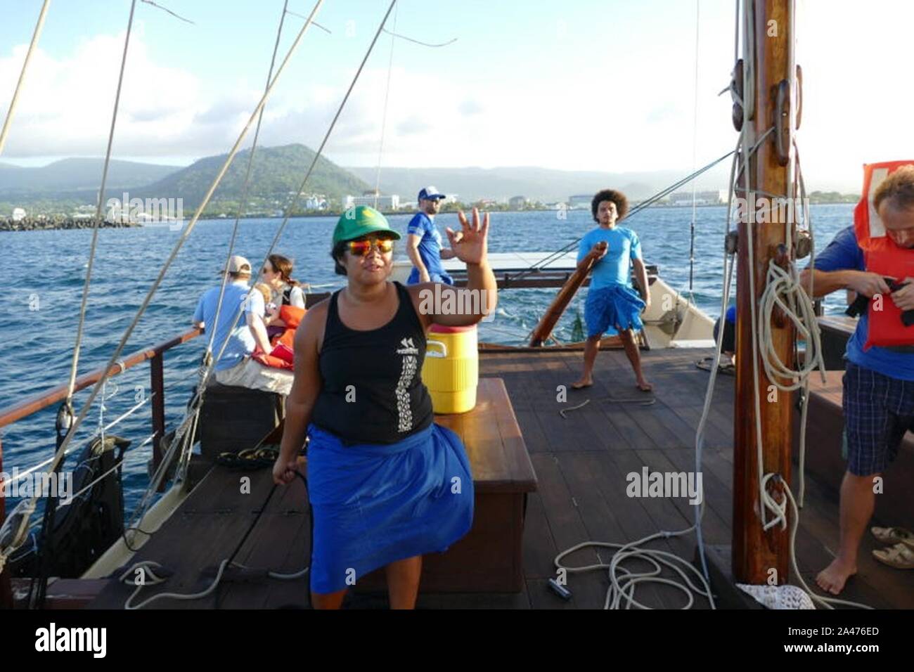 Fealofani Bruun on the Gaualofa Stock Photo - Alamy