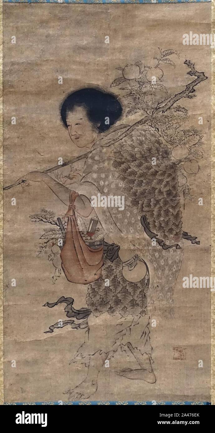 Female Taoist Immortal, by Ryoyu, Japan, Muromachi period, 1500s AD ...