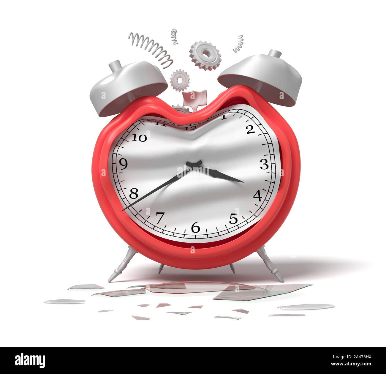 3d rendering old clock on hi-res stock photography and images - Alamy