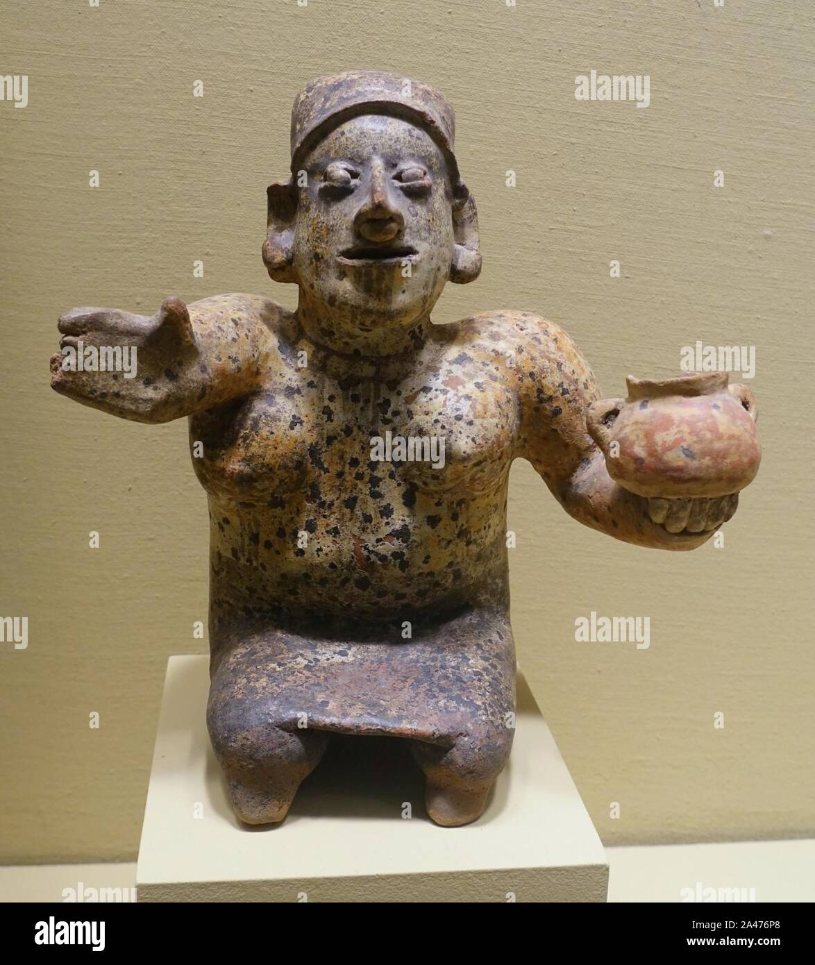 Female figure, Nayarit, west Mexico, c. 200 BC to 300 AD, ceramic ...