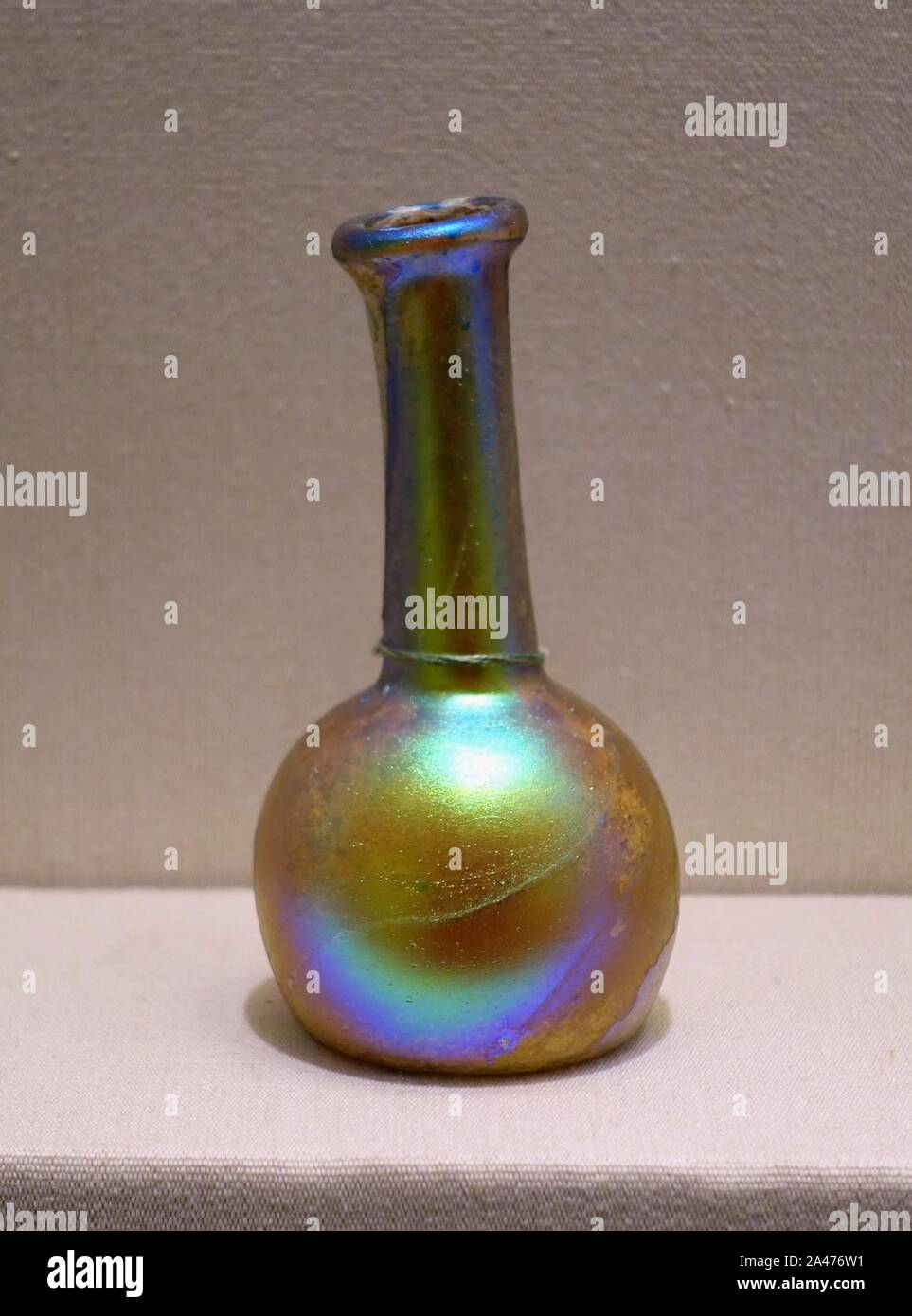 Flask, Eastern Mediterranean, 3rd-4th century AD, free-blown glass ...