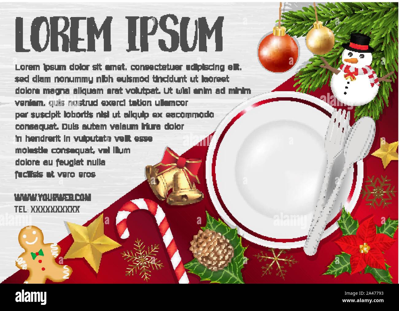 Gift box on wooden table Stock Vector Images - Alamy