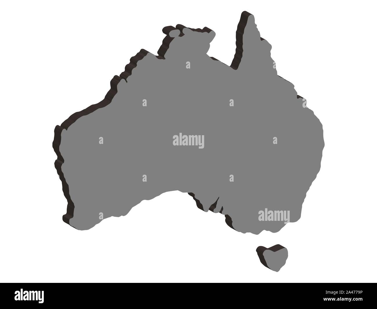 3D Australia map Vector illustration eps 10 Stock Vector Image & Art ...