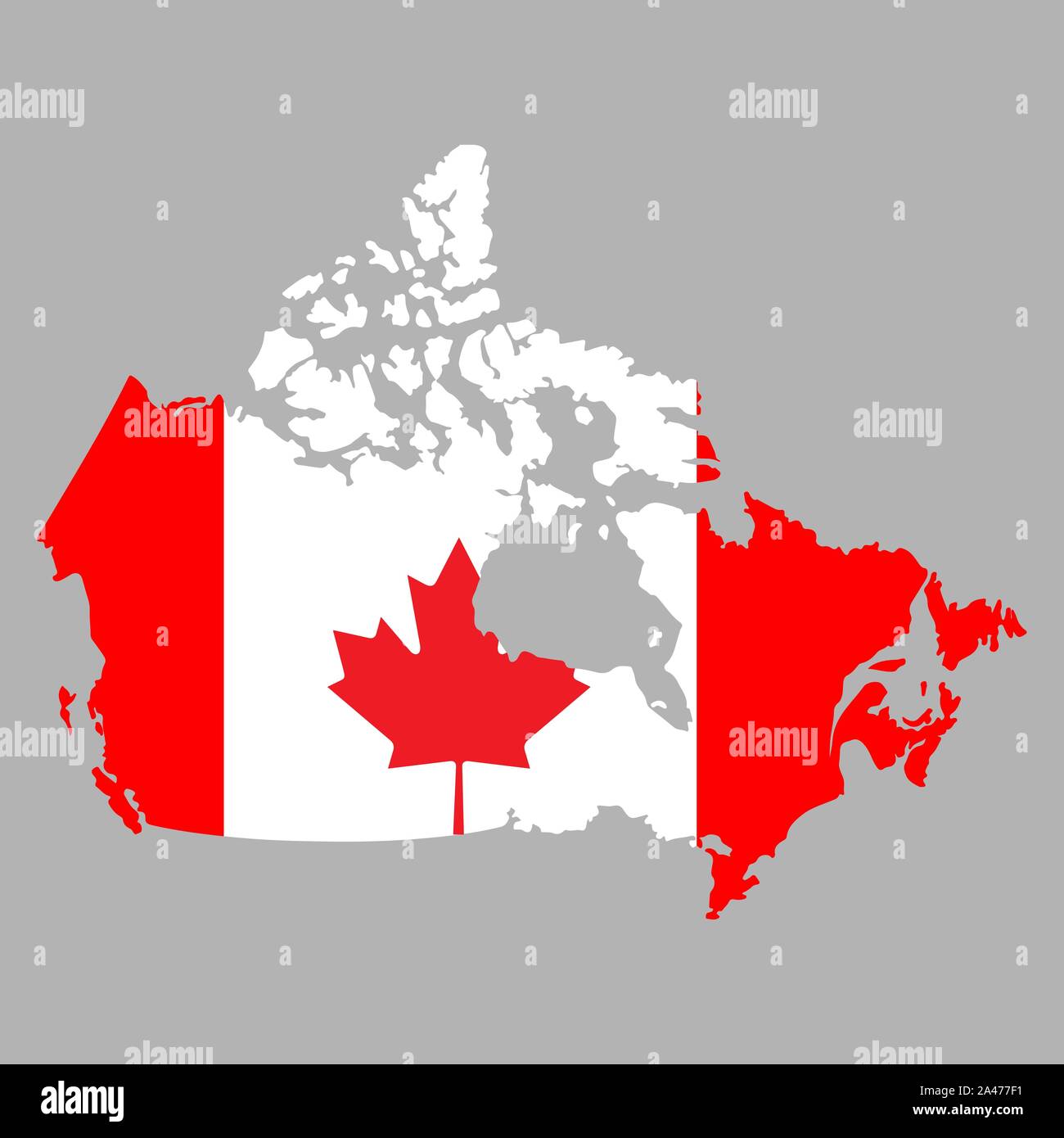 Canada map flag Vector illustration eps10 Stock Vector Image & Art - Alamy