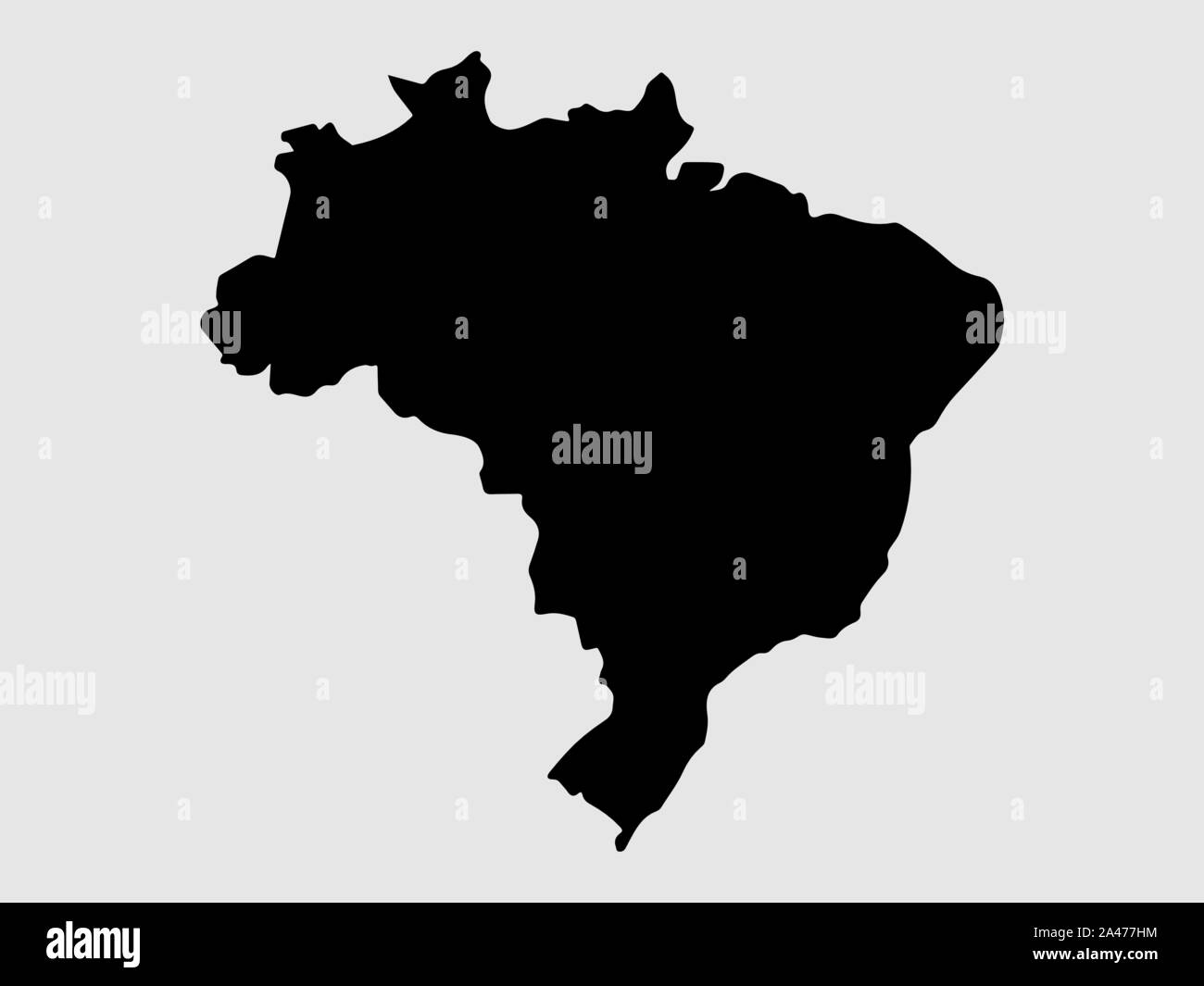 Brazil Map Vector illustration eps 10 Stock Vector Image & Art - Alamy