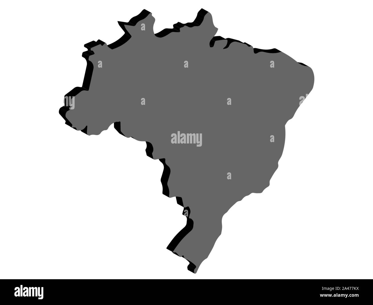 Brazil Map Vector illustration eps 10 Stock Vector Image & Art - Alamy