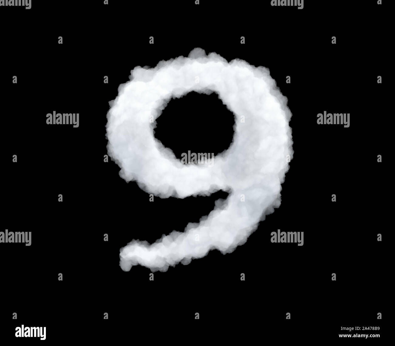 Number cloud shape isolated on hi-res stock photography and images - Alamy