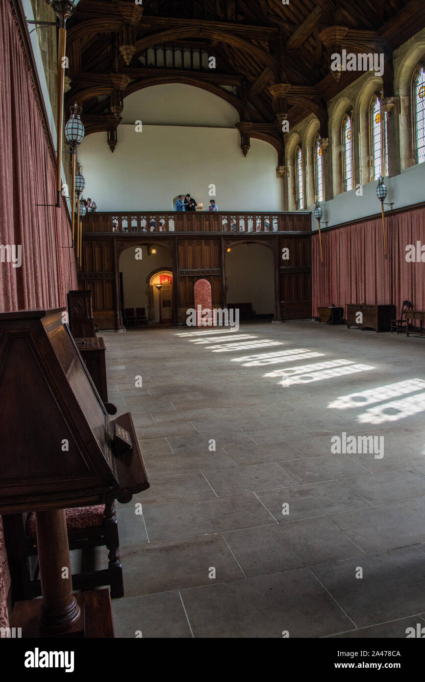 The 'Great Hall at Eltham palace Stock Photo - Alamy