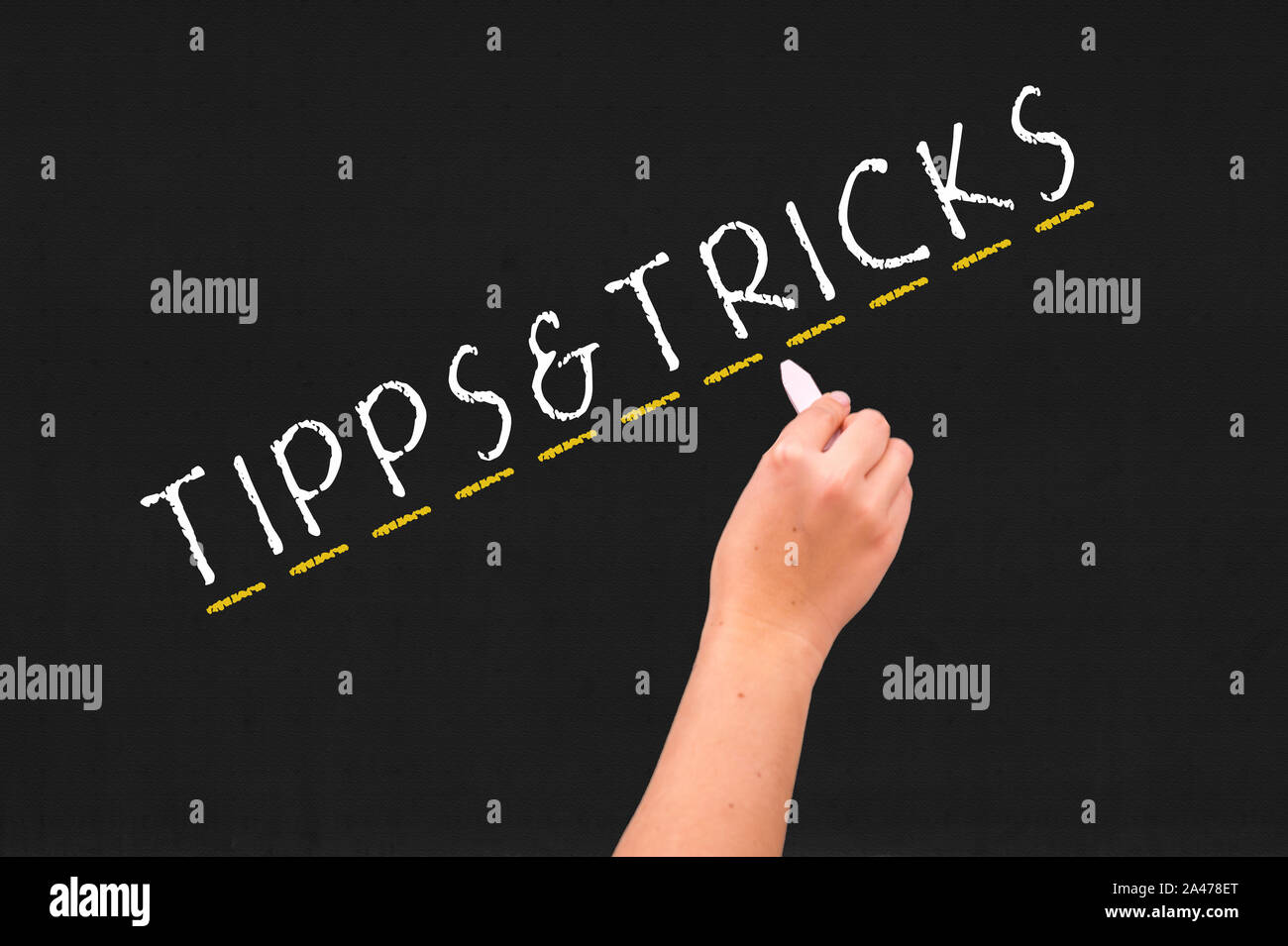 Tips and Tricks in German Stock Photo - Alamy