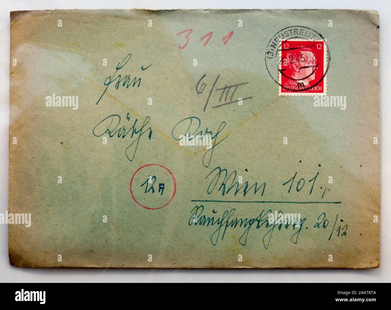 Feldpost von Hans 1945-02-26 1 Stock Photo - Alamy