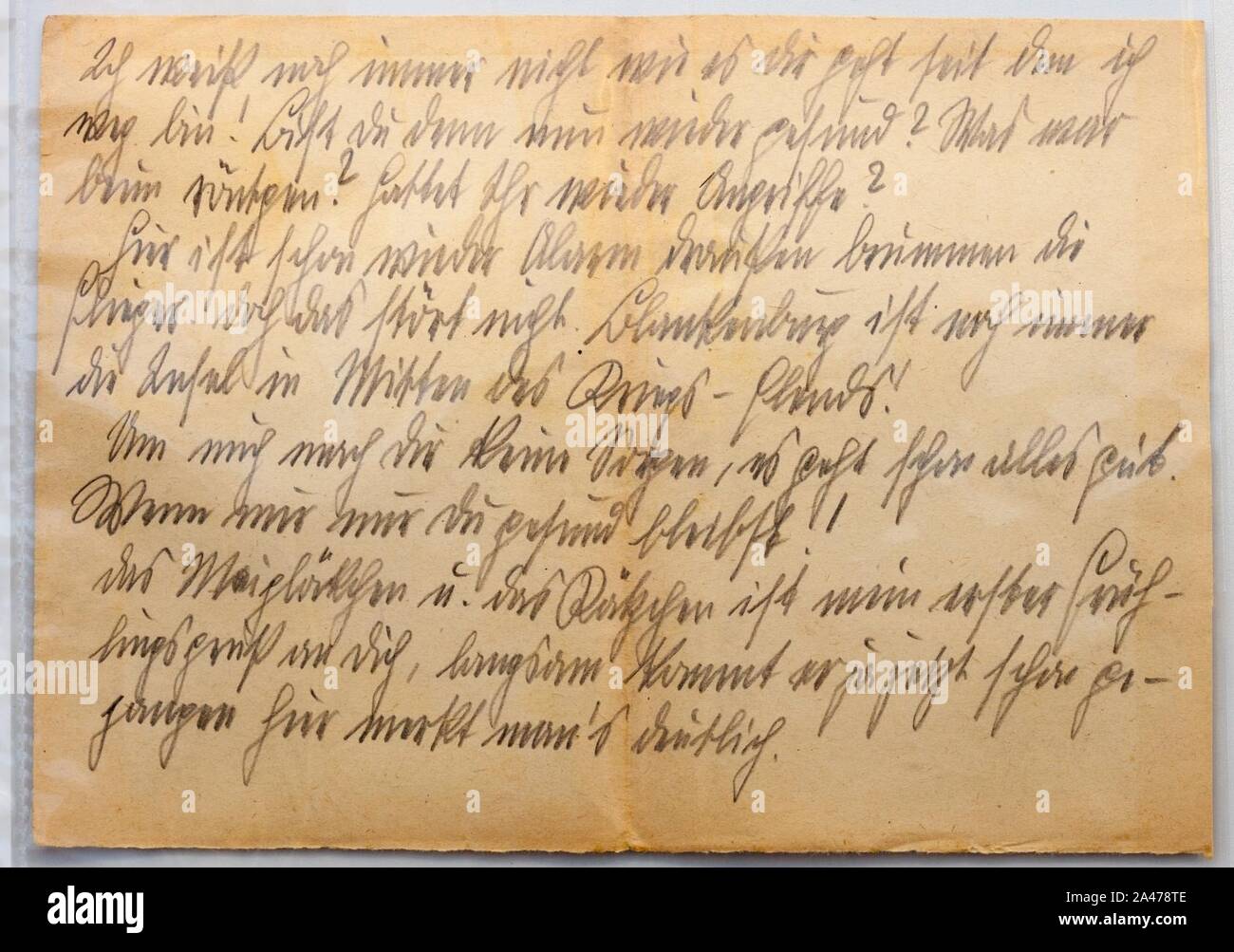 Feldpost von Hans 1945-03-12 5 Stock Photo - Alamy