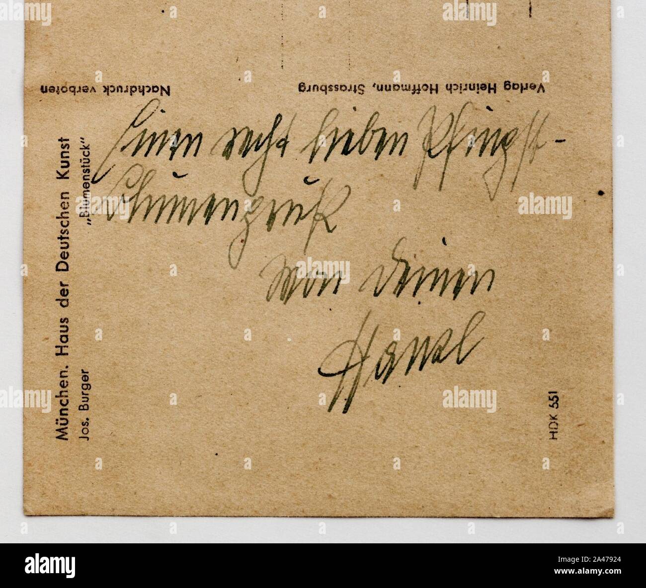 Feldpost von Hans 1944-06-10 geschätzt 2 Stock Photo - Alamy