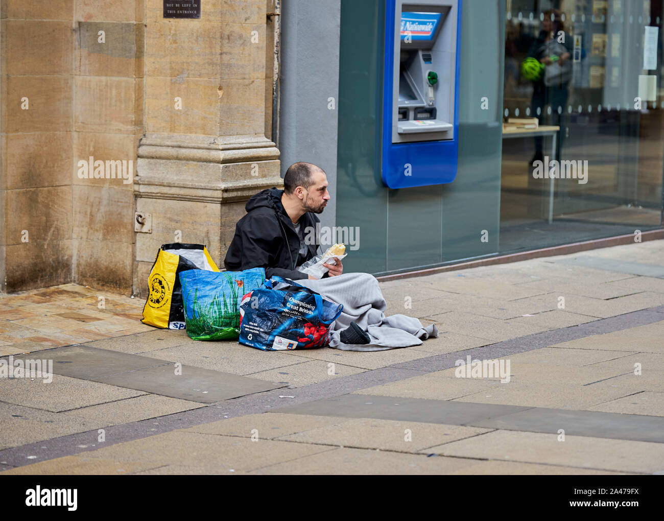 Homeless person uk male hungry hi-res stock photography and images - Alamy