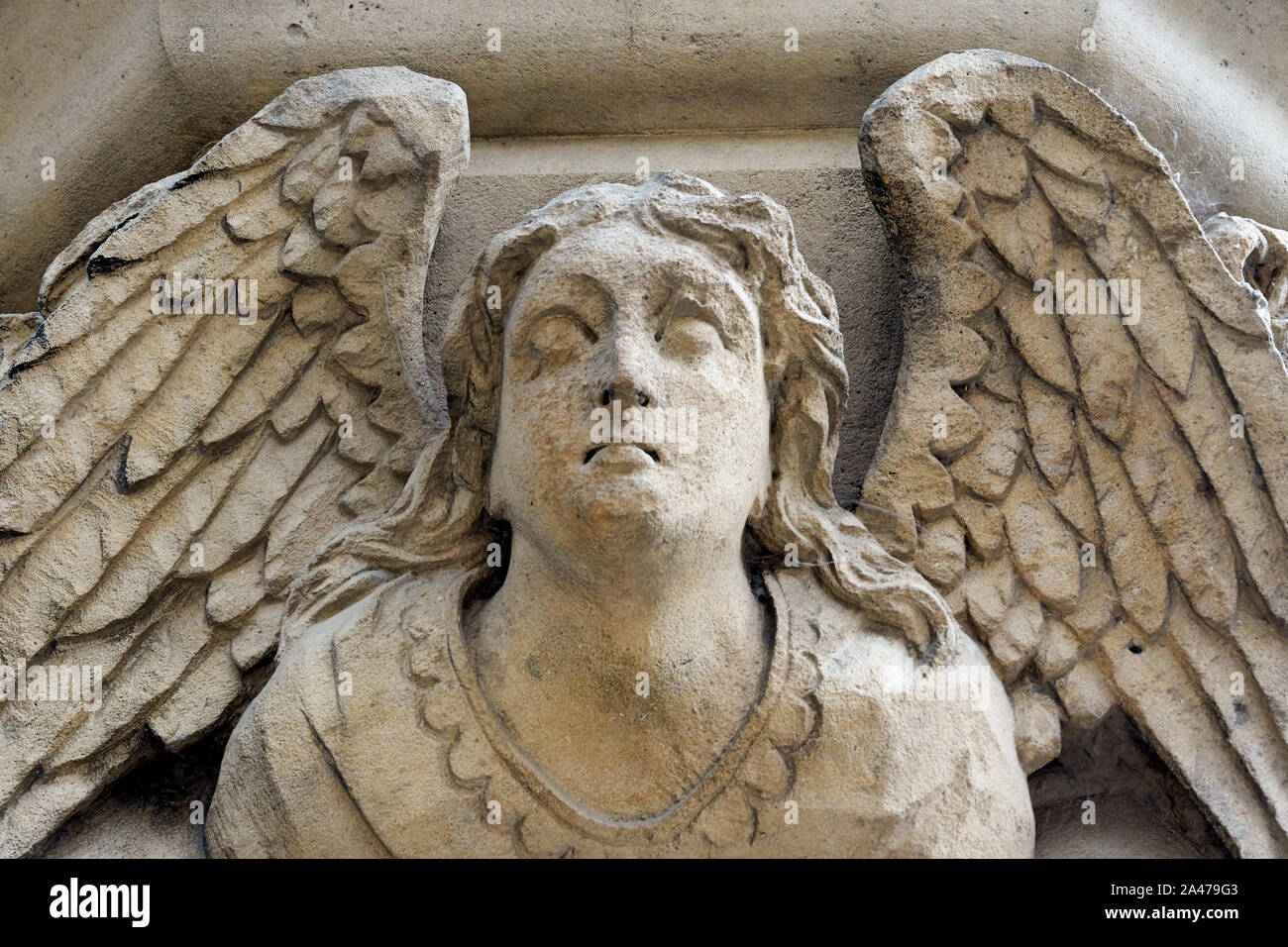 Angel wall sculpture hi-res stock photography and images - Alamy