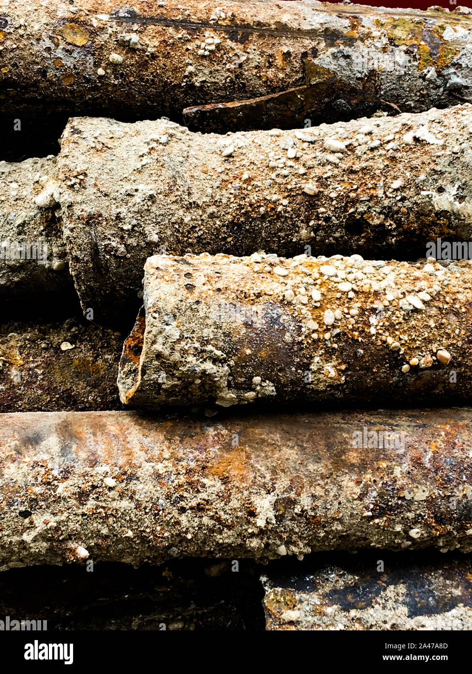 Disused metal tubes, Lyon, France Stock Photo - Alamy