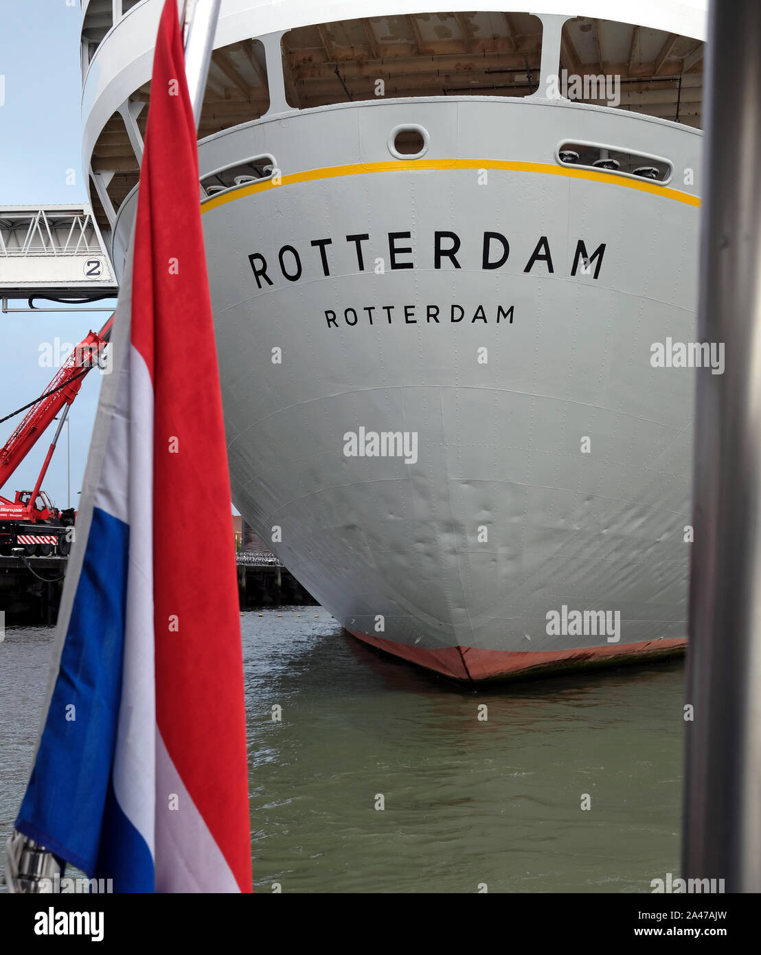 Rotterdam, Netherlands - October 4, 2019: Approaching the steamship SS ...